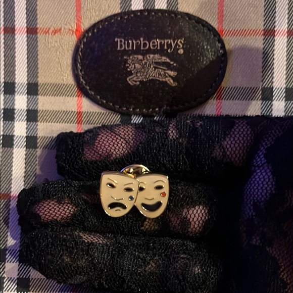 Burberry | Accessories | Burberry Drama Mask Pin | Poshmark
